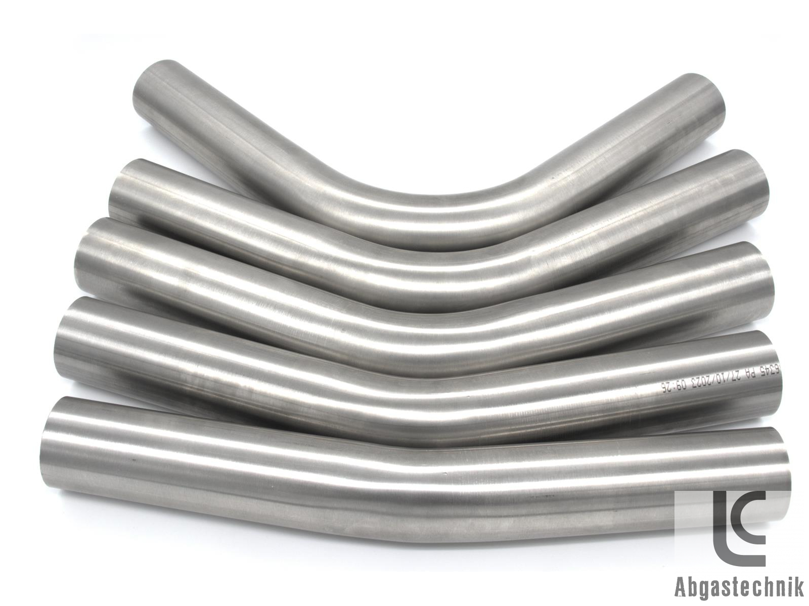 Edelstahl universal Rohrbogen lang Ø55,0mm ungeweitet, 20,95